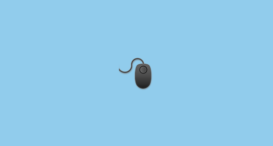 One Button Mouse Emoji
