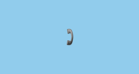 Right Hand Telephone Receiver Emoji on LG G3