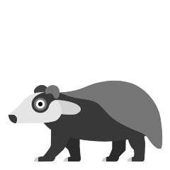 🦡 Badger Emoji