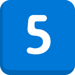 5️⃣ Keycap Digit Five Emoji