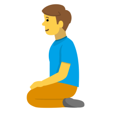 🧎‍♂️ Man Kneeling Emoji