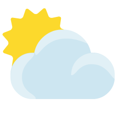 ⛅ Sun Behind Cloud Emoji
